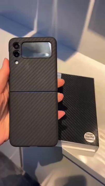 CTSPC เคสมือถือหน้าจอพับพื้นผิวของเคฟลาร์บางเฉียบด้าน PC สำหรับ Samsung ...