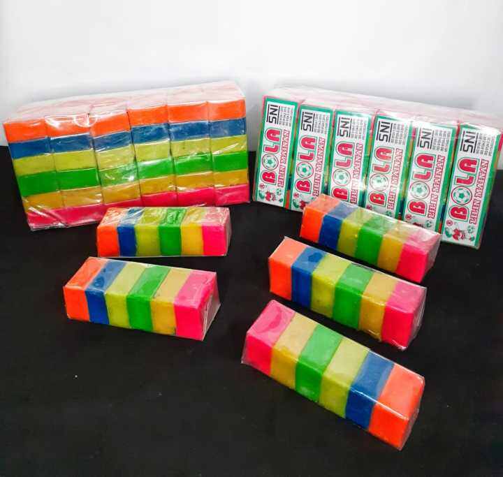 LiLIN Mainan /plastisin/malam.12 pak paket kecil dan 2 pak paket kecil ...