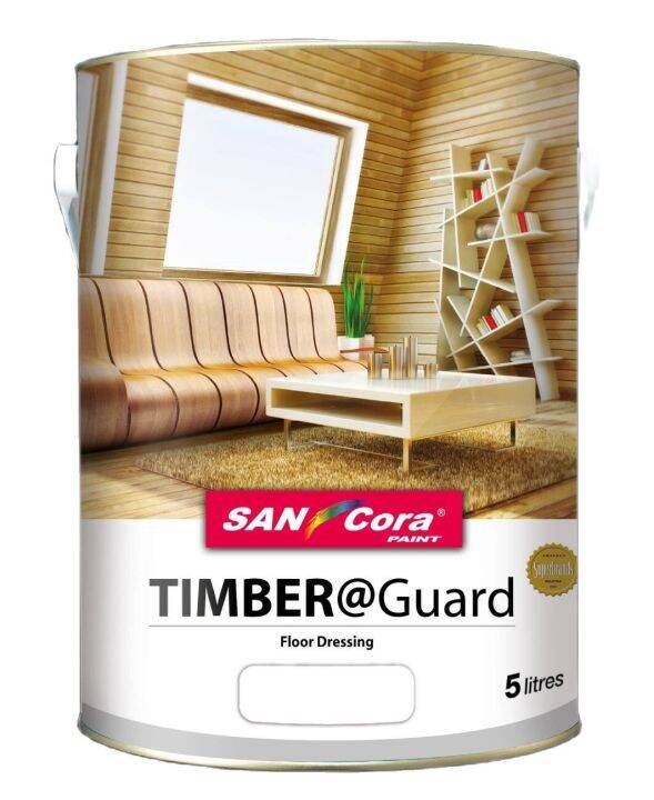 (5 Litres) SANCORA Timber@Guard/ Cat Syelek Kayu (Polyurethane Wood ...