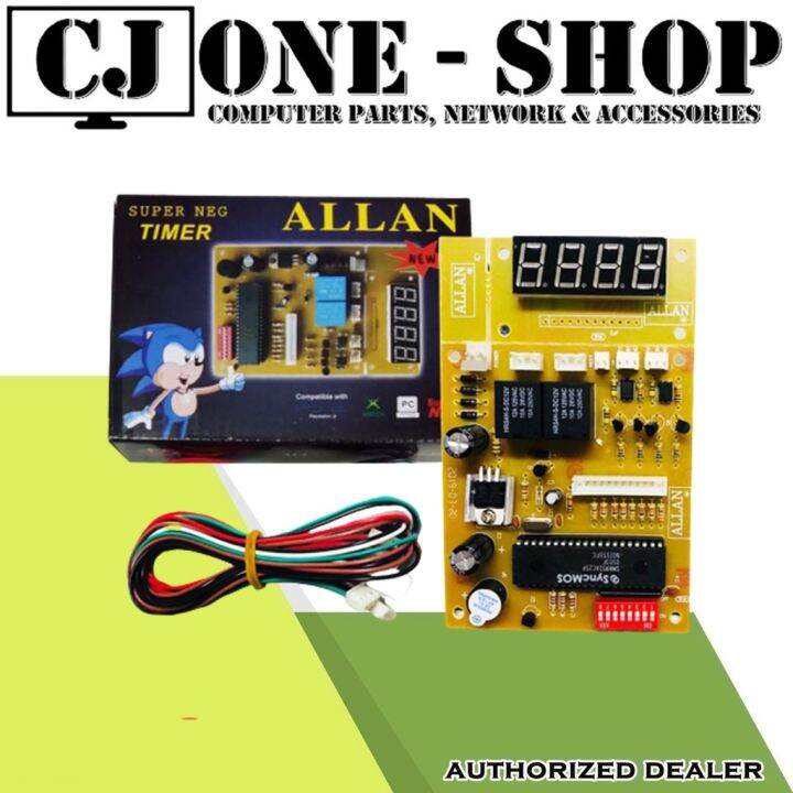 ☀Allan PisoLima Timer For Pisonet 4 LED Digit Digital Timer Dual Relay ...