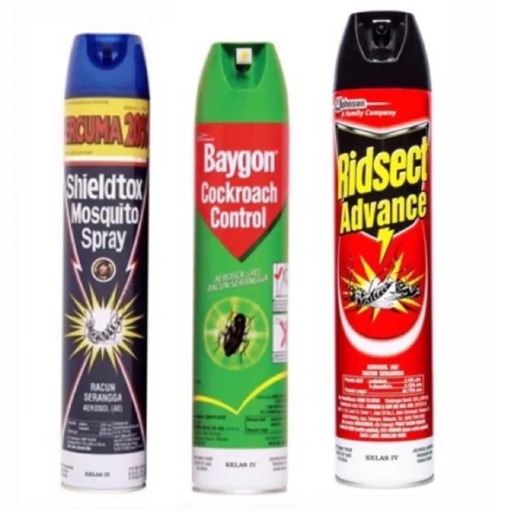 Shieldtox Ridsect Baygon Mosquito & Cockroach Spray 600ml 660ml 720ml 杀虫剂 | Lazada