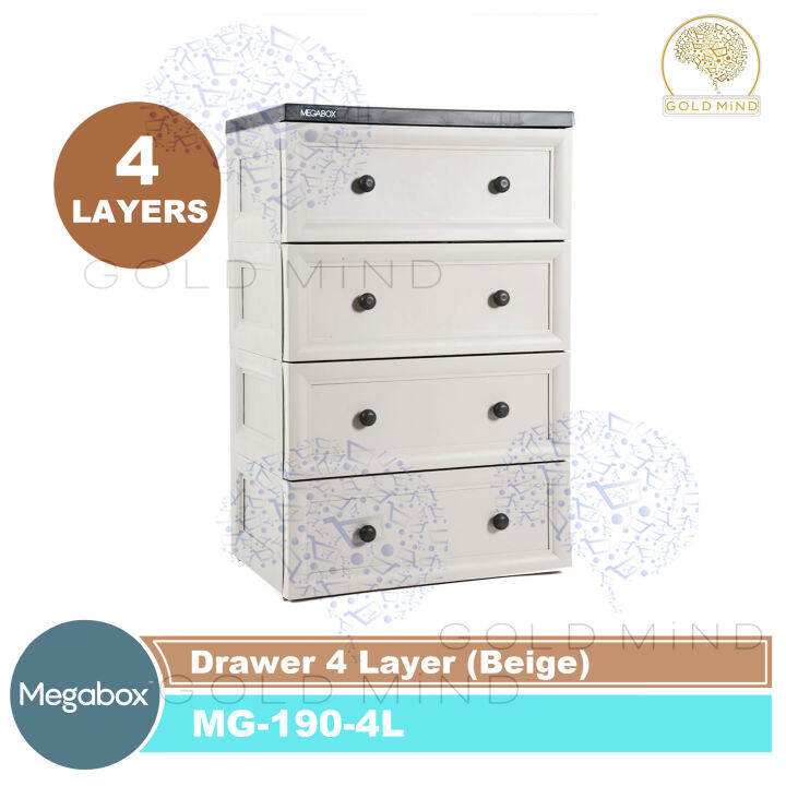 Megabox MG 190 Elegant Drawer 4 Layers / 5 Layers | Lazada PH