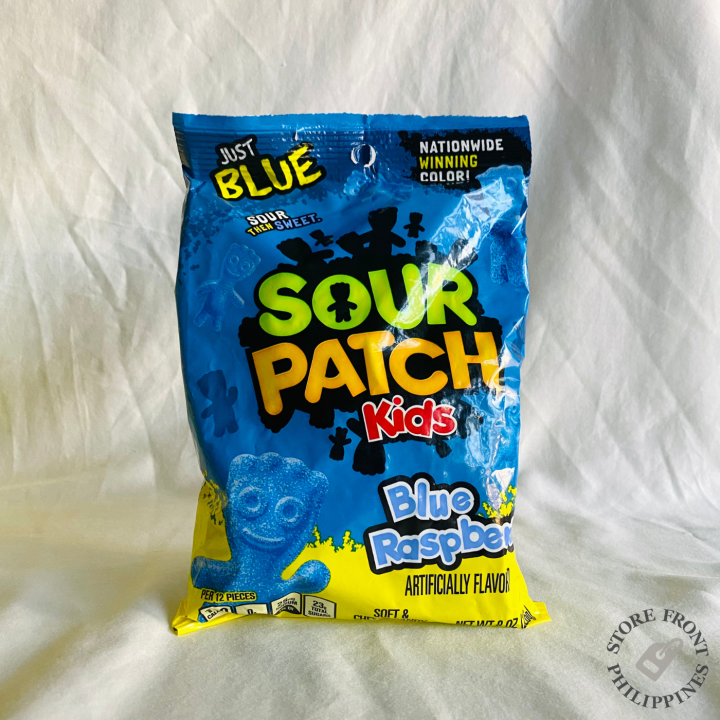 Sour Patch Kids BLUE RASPBERRY Sour then Sweet Chewy Candy 8oz Bag ...