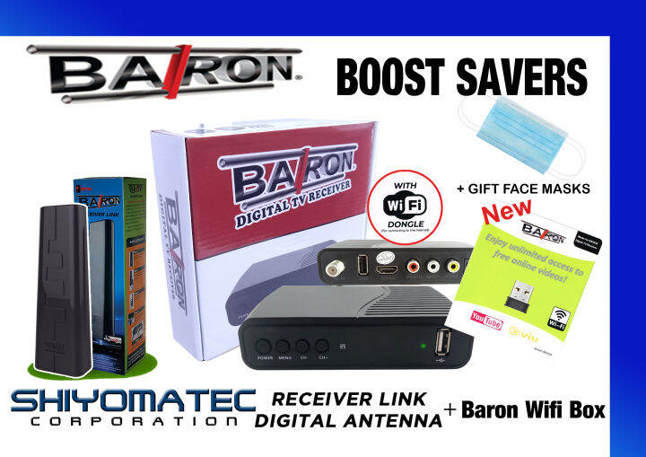 Baron Digital TV Receiver with Wifi Adapter with Baron Receiver Link ...