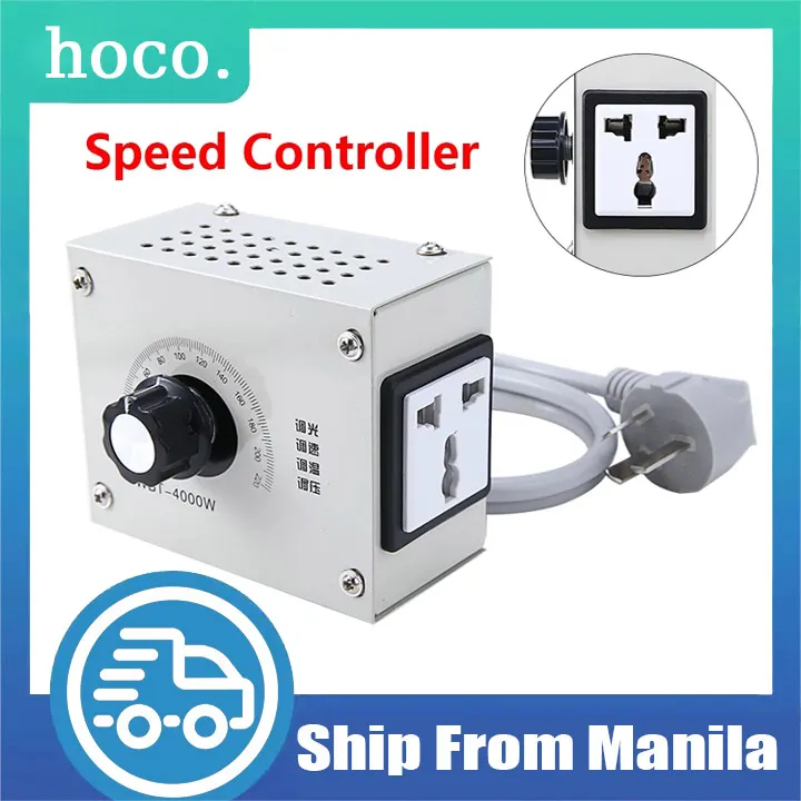 Dimmer Portable Speed Temperature Light Voltage Adjustable Regulator AC ...