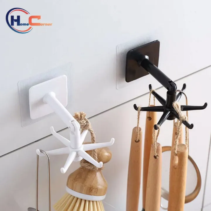 HOME CORNER Rotating hook 360 Degrees Rotating Hook Kitchen Accessories ...