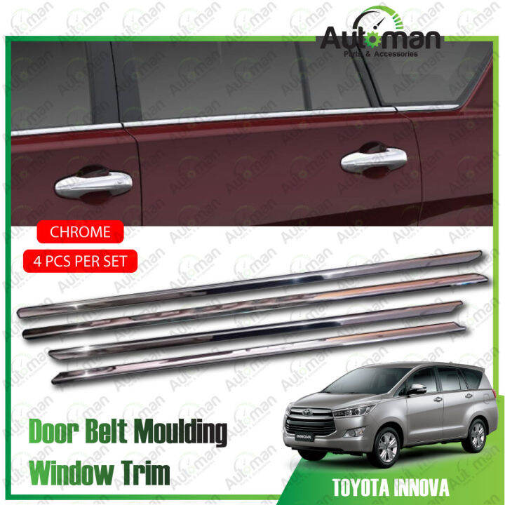 Toyota Innova 2005 - 2015 Window Chrome Lining / Door Belt Moulding ...