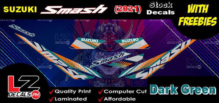 Suzuki Smash 115 (2021) Stock Decals / Stickers with Freebies | Lazada PH