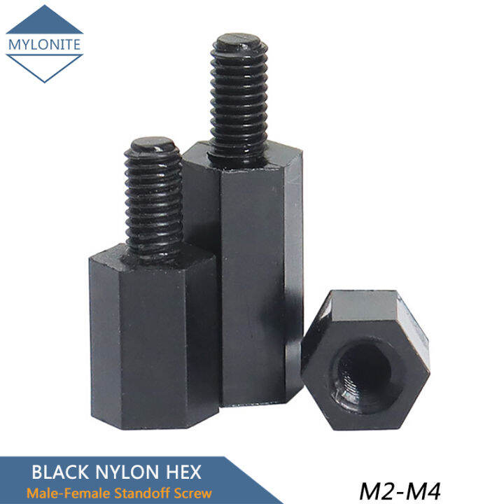 Ready Stock M2 M2.5 M3 M4 Hex Nylon Standoff Spacer Male to Female ...