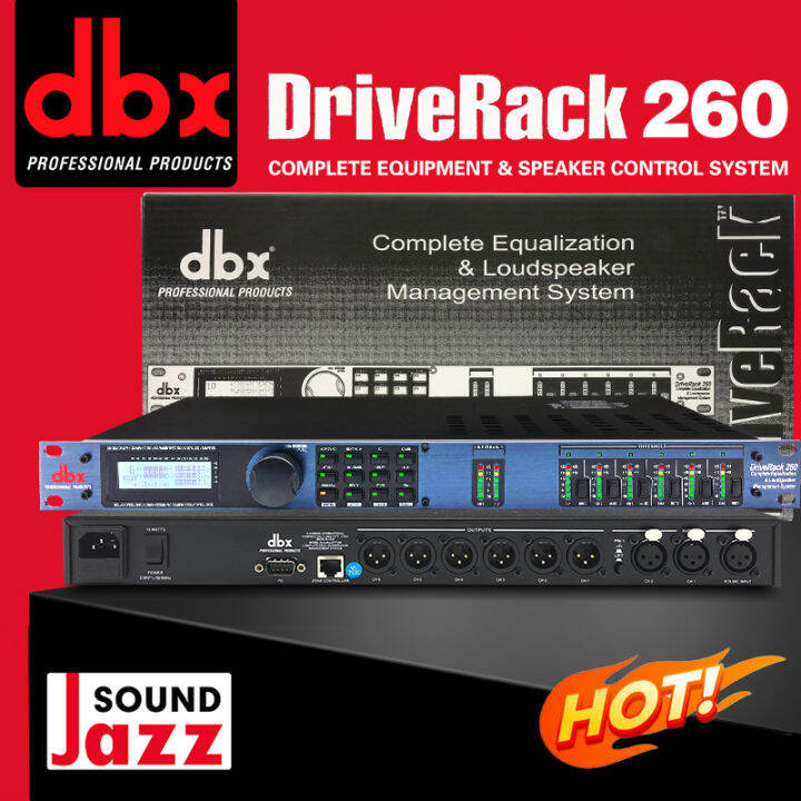 DBX 260 DriveRack Loudspeaker Prosesor audio digital kelas profesional Speaker Management System ...