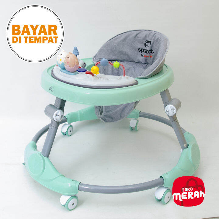 Baby Walker Wolker Spacebaby Roda Dorongan Bayi Belajar Jalan Anak ...