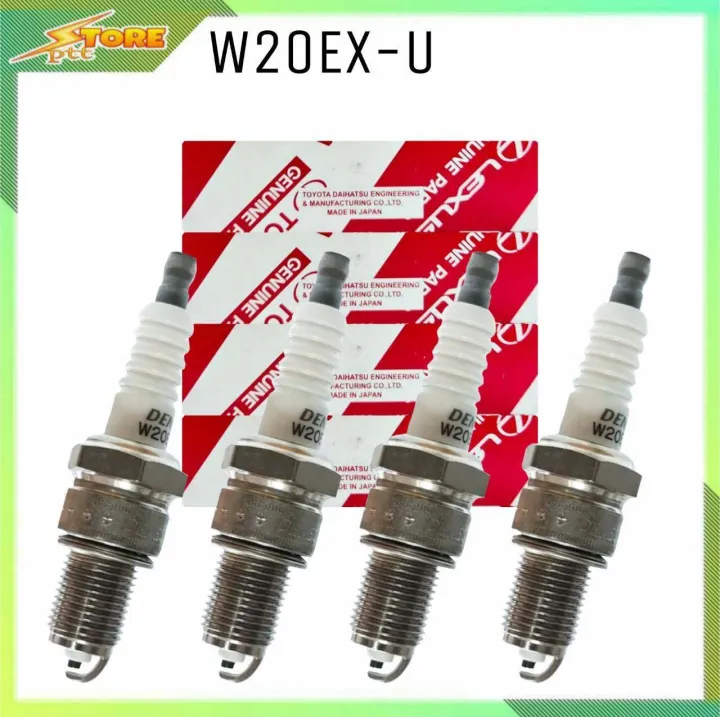 หัวเทียน โตโยต้า W20EX-U (หัวใหญ่) แท้ (1ชุด4หัว) หัวเทียน ธรรมดา ...