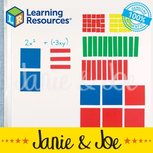 LEARNING RESOURCES Magnetic Algebra Tiles- Age 11+, STEM, Maths ...