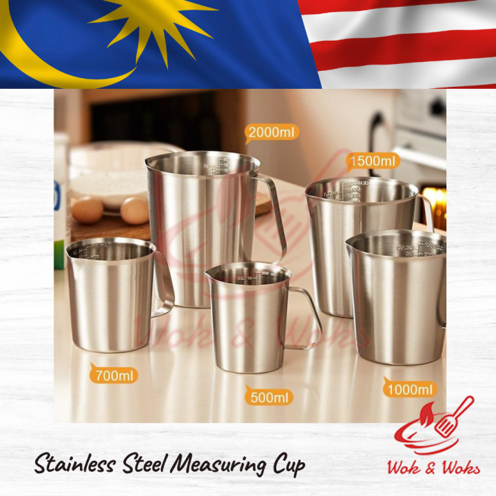 Stainless Steel Measuring Jar / Jar Pengukur Keluli (4 Size) | Lazada