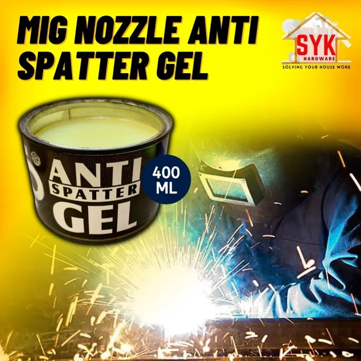 SYK MIG Nozzle Gel Anti Spatter Gel 400g Tin Mig Nozzle & Tip ...
