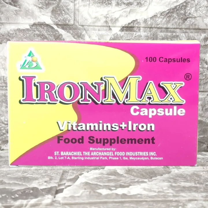 IRONMAX (Multivitamins + Iron) 100 Capsules | Lazada PH