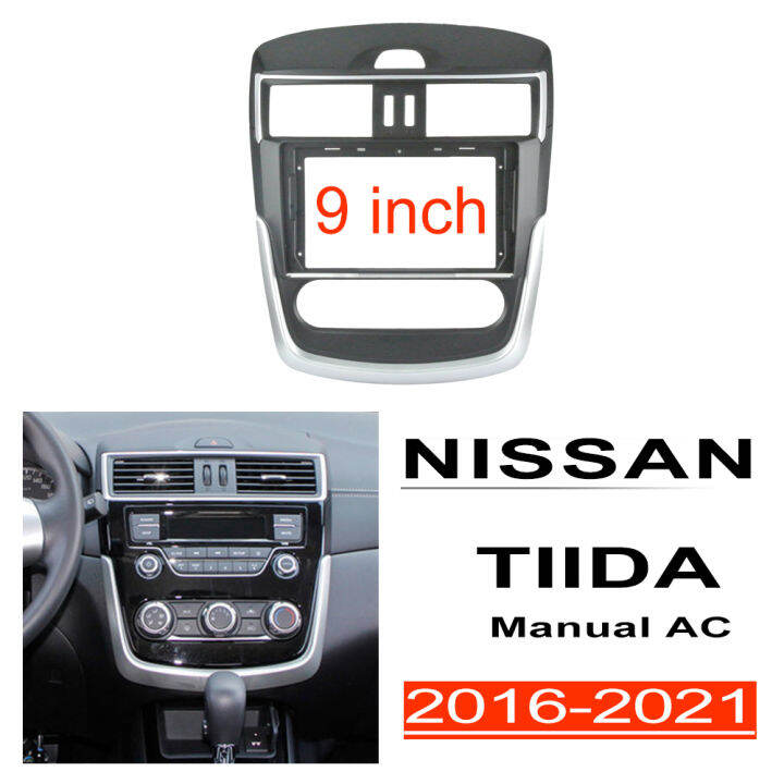 Honxun 9inch android head unit player fascia 2din radio frame car dash ...