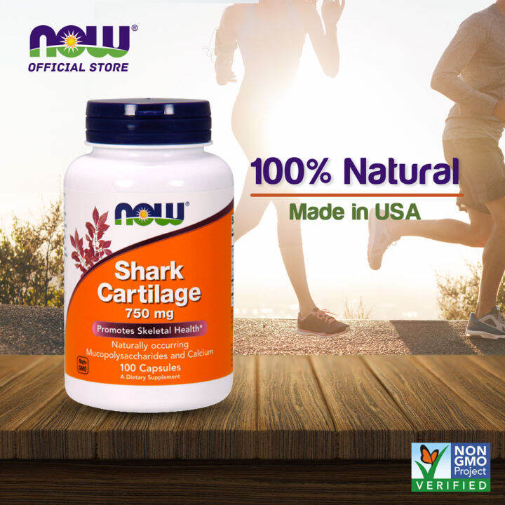NOW FOODS Supplements, Shark Cartilage 750 mg with Naturally occurring ...