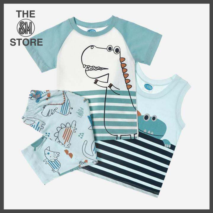 Nap Toddler Boys’ 3-Piece Dino Lover Clothing Set | Lazada PH