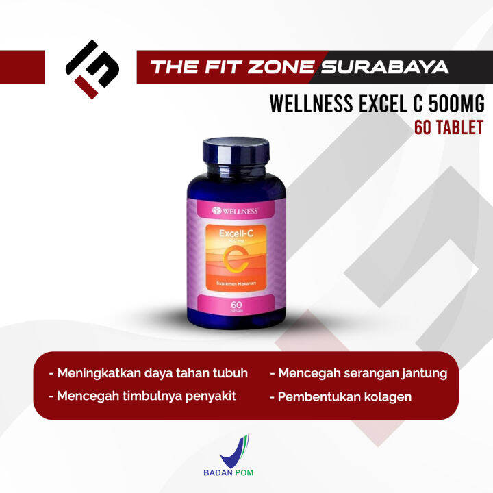 Wellness Excel C 500mg 60 Tablet Vitamin C | Lazada Indonesia