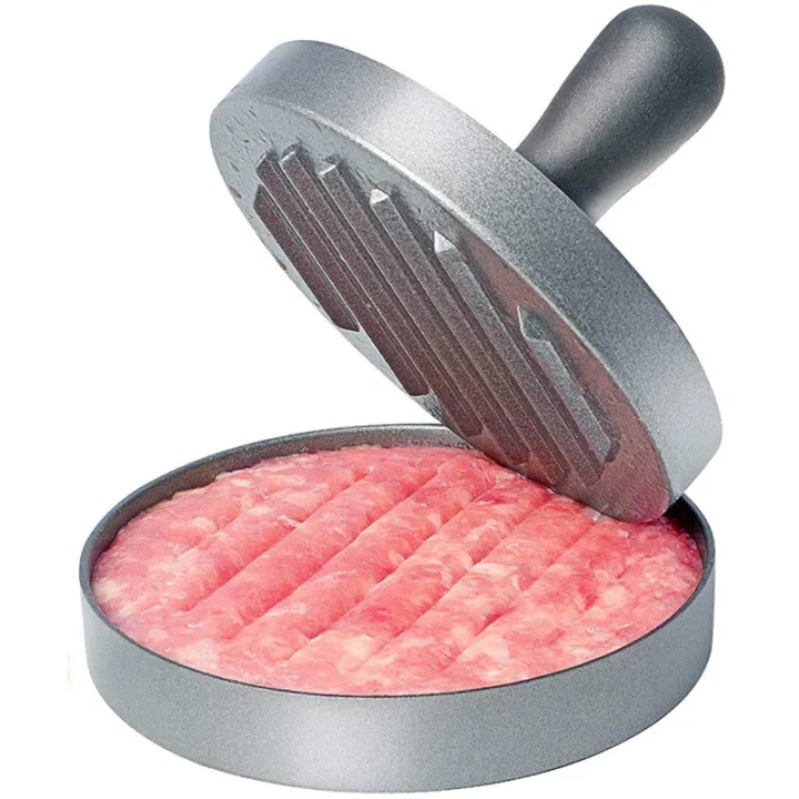 Round Burger Pie Press Mold Non-Stick Meat Pie Meat Press Metal Cooking ...