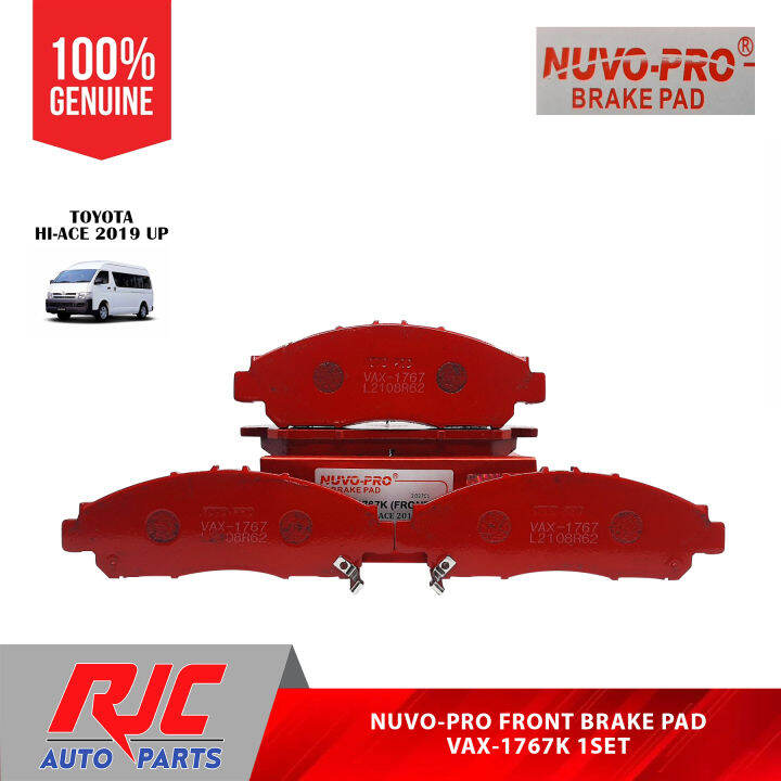 Nuvo-Pro VAX-1767K Front Brake Pad For Toyota Hi-Ace 2019 Up 1Set ...