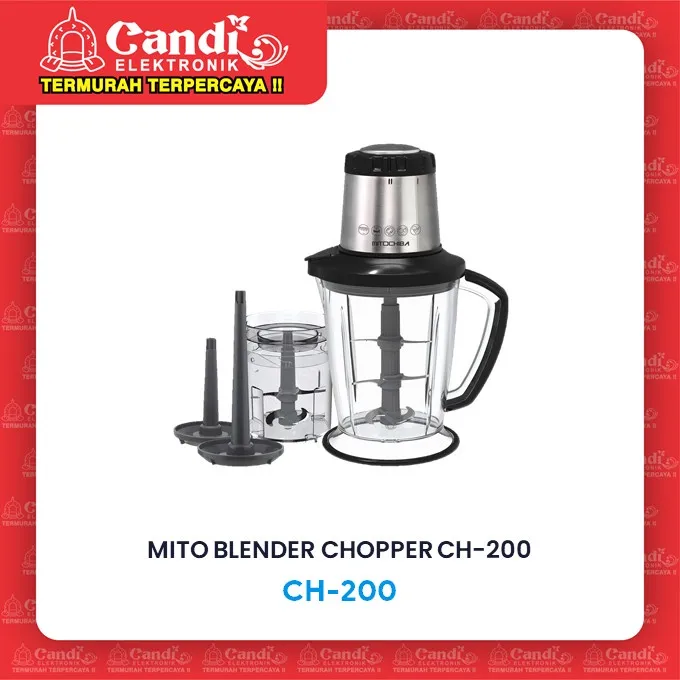 MITO BLENDER CHOPPER CH-200 - MITOCHIBA FOOD CHOPPER CH 200 | Lazada ...