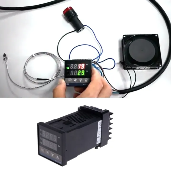 PID Digital Temperature Controller REX-C100 0ถึง400องศา K Type Input ...