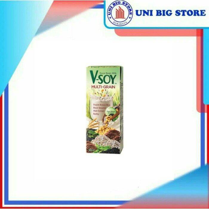 V-SOY Susu VSOY Multi Grain Soy Milk UHT 200 ml Tau Cing Sehat Organik ...