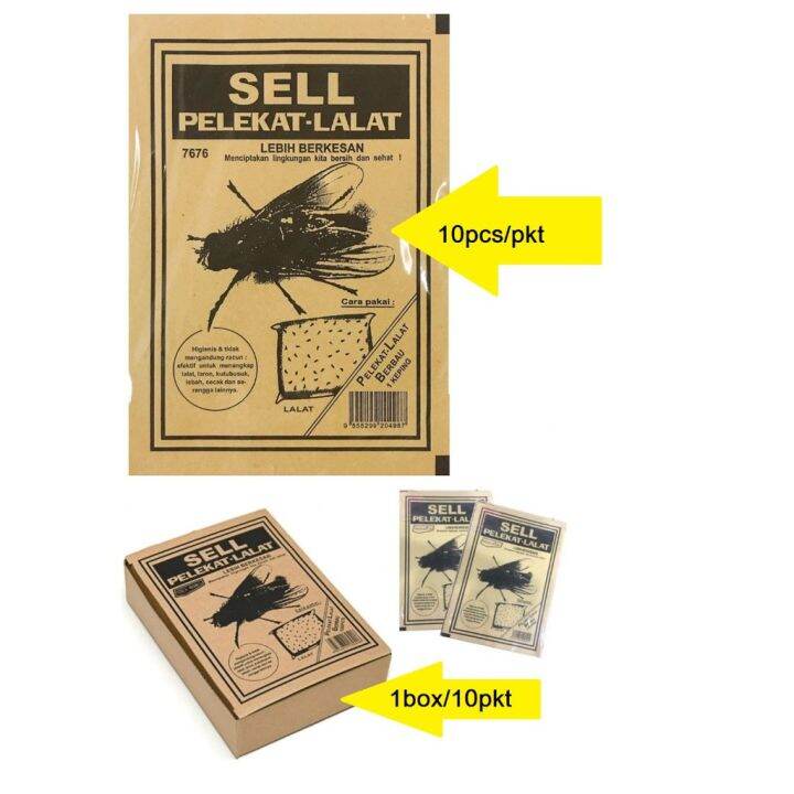 SELL Pelekat Lalat Flies trap 10's☝ | Lazada