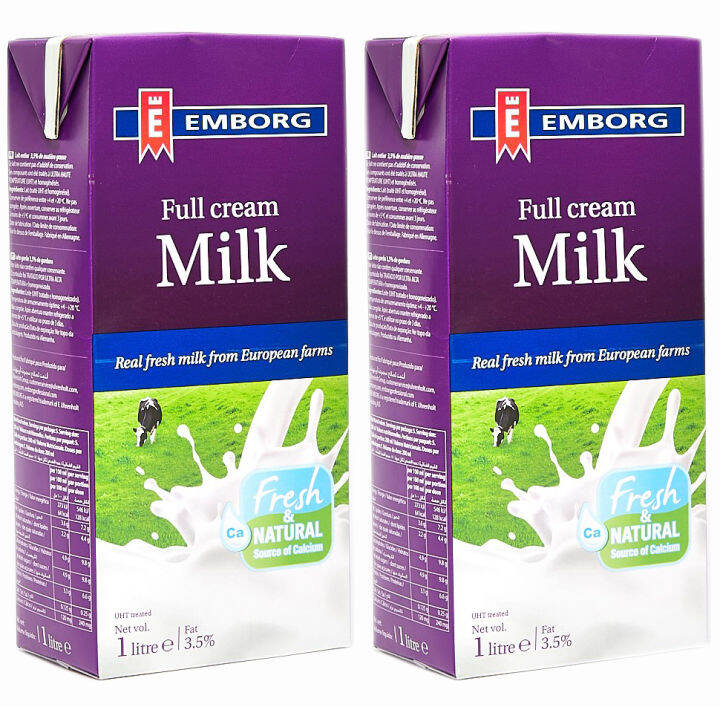 Emborg Full Cream Milk (2 x 1L) | Lazada PH