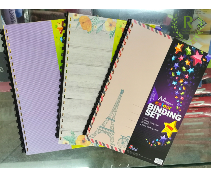 A4 Binding set with PVC cover / Buku Skrap / Buku Folio / 集锦簿 ...