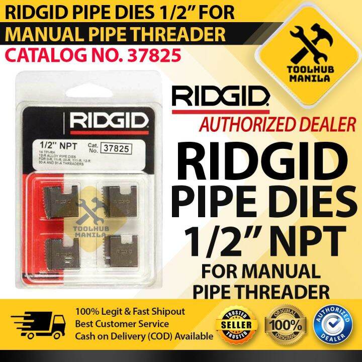 RIDGID 37825 Alloy RH 1/2" NPT Pipe Dies for 0-R / 11-R / 00-R / 111-R ...