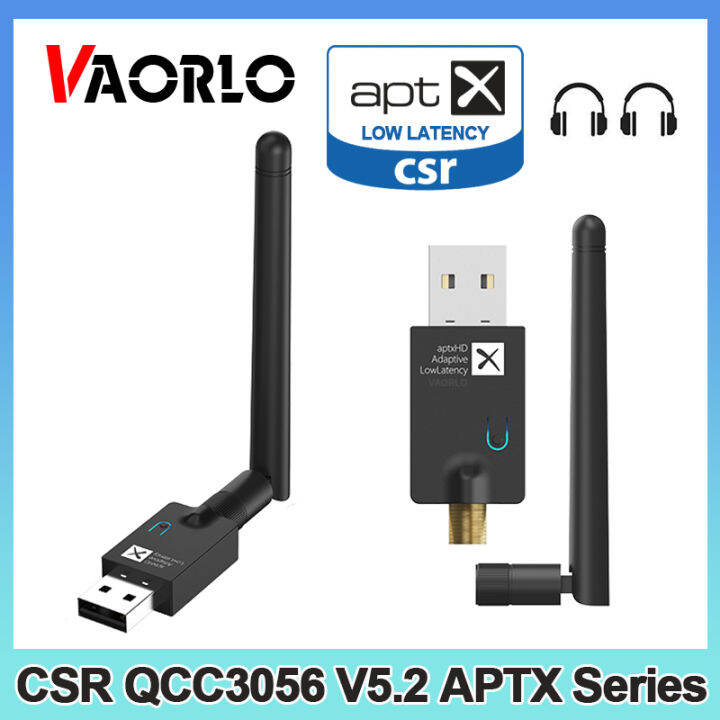VAORLO QCC3056 CSR Qualcomm Bluetooth 5.2 Audio Transmitter Low Latency ...