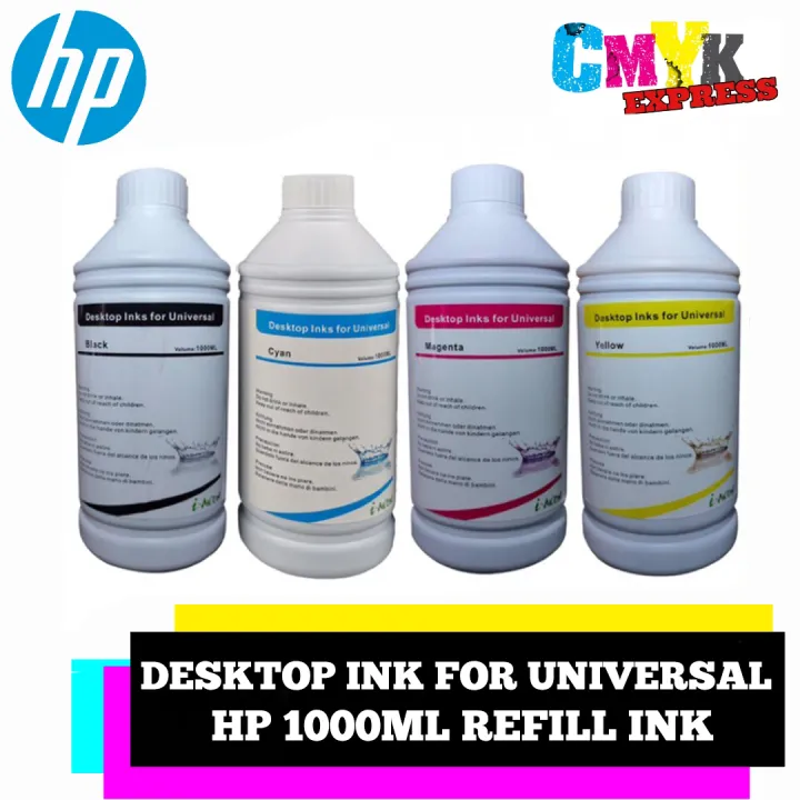 HP 1000ml Refill Deskjet Ink for Gt5800 Series / HP Ink tank 300 & 400 ...