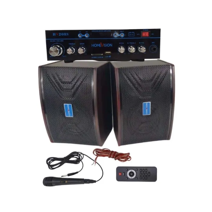 【Local Stock】 home vision HV-208 Micro Component System (Amplifier ...