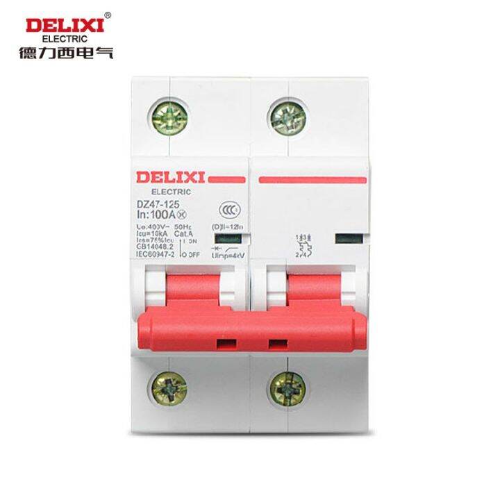 ⊕ Delixi open circuit breaker dz47 high current 100a power household air | Lazada PH