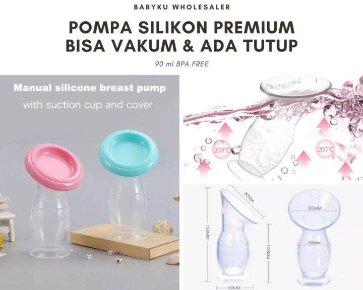 pompa asi silikon / breast pump silicone / tabung asi perah | Lazada ...