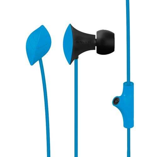 SONIC GEAR NEOPLUG LEAF BLUE EARPHONES WITH MIC | Lazada PH