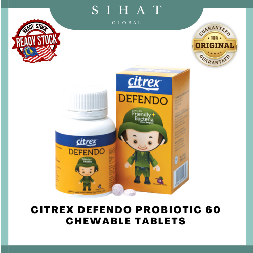 Citrex Defendo Probiotic 60 Chewable Tablets (EXP3/23) | Lazada