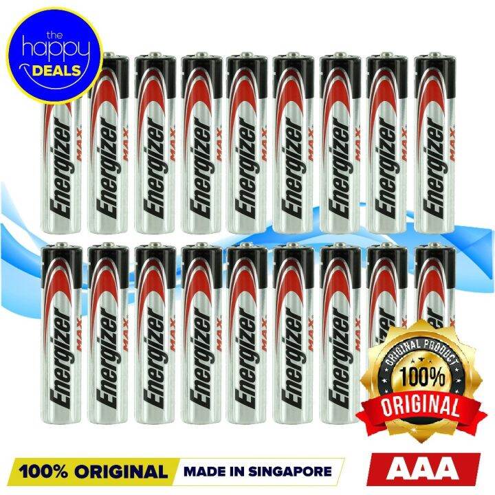 Energizer Max Alkaline AAA Batteries Pack of 20 | Lazada PH