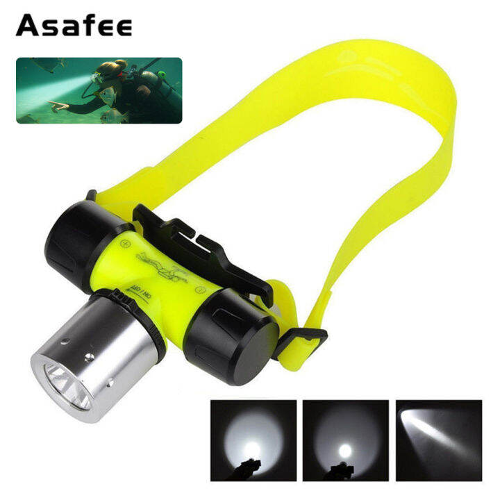 Asafee FL019D Portable Diving Headlight Head Flashlight 800LM XML T6 ...