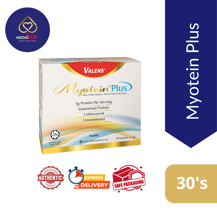 [HALAL CERTIFIED] Myotein Plus Whey Protein Isolate 5.4g x 30's (Exp ...