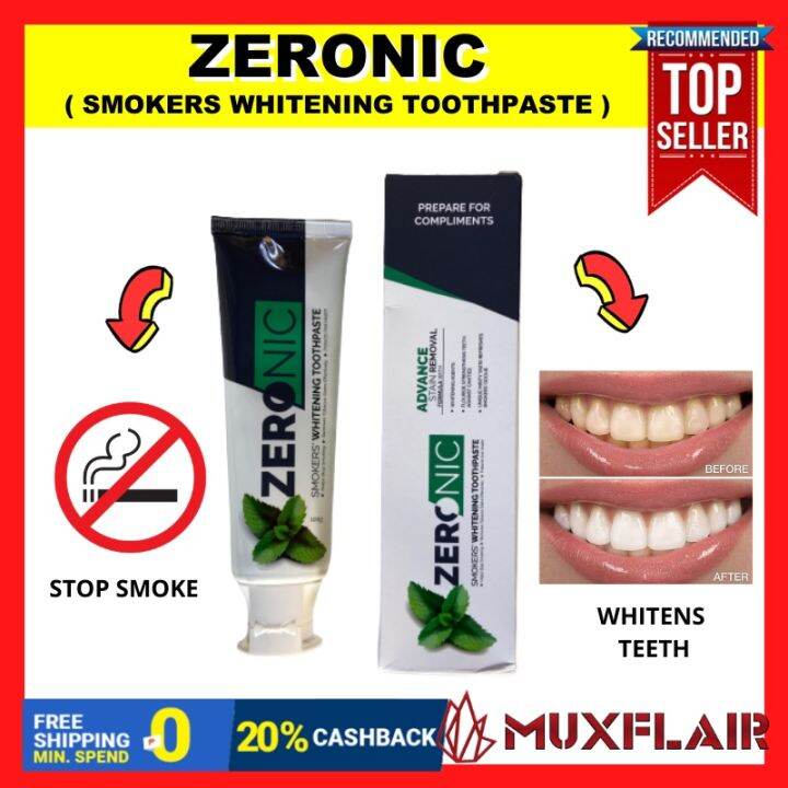 Zeronic ers Whitening Toothpaste Stop with Zero Nic Whitening ...