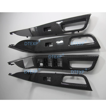 1 Piece LHD Windows Switch Cover For Lancer Carbon Fiber Board For ...