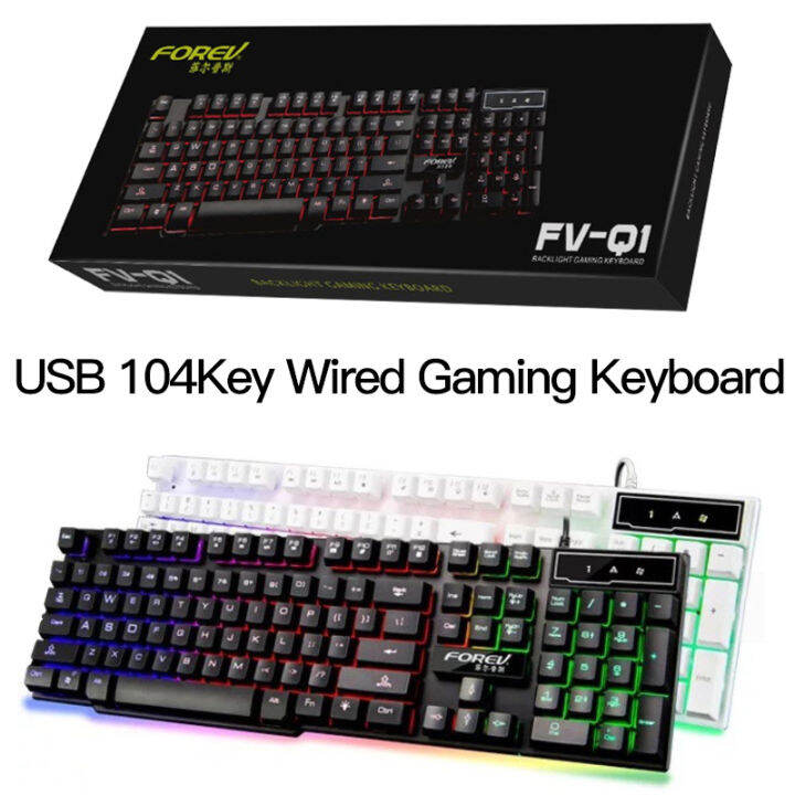 Forev USB 104Key Wired Gaming Keyboard | Lazada PH