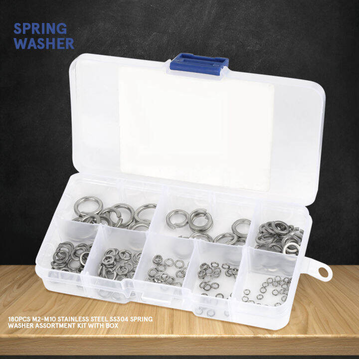 Washer Kit Spring Disc Washer Assortment Set Stainless Steel with ...