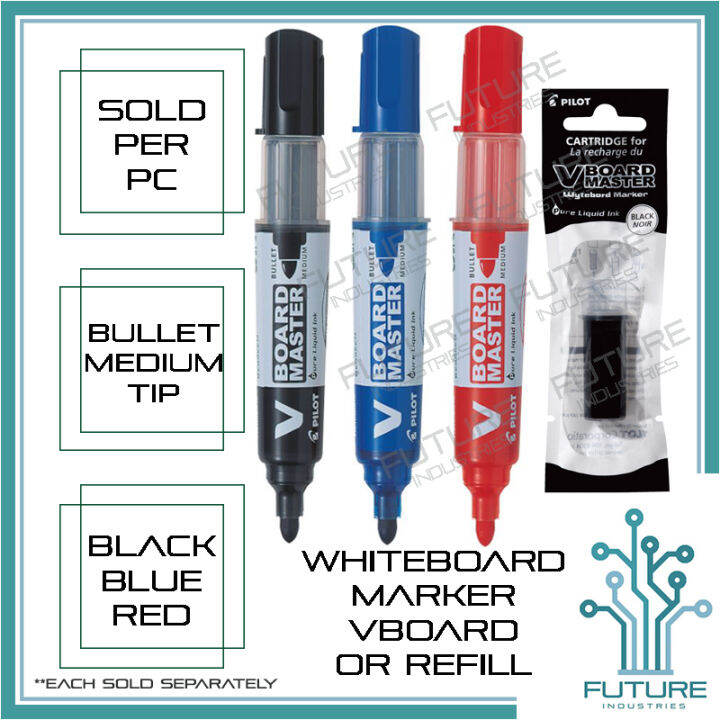 Pilot V Board Master Vboard Master Whyteboard Marker Refillable Marker ...