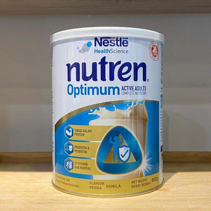 Nestle Nutren Optimum Active Adults Vanila 800gm | Lazada