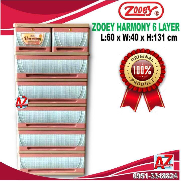Zooey Harmony Drawers 6 Layer 2 Color Combination-100% Original Product ...